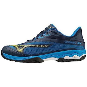Mizuno Tennis Wave Exceed Tour AC pour Homme, Robe Blues Bolt 2 Neon, 45 EU