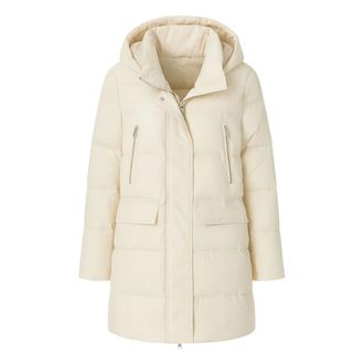 Duno Femme, Manteaux, Beige, Taille: 42 FR Down Manteaux