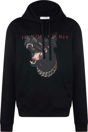Ih Nom Uh Nit IH NOM UH Nit, Homme, Sweatshirts et sweats &agrave; capuche, Noir, Taille: L Sweat &agrave; capuche noir avec graphique Dobermann