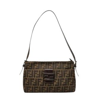 Fendi Pre-owned Zucca Canvas Shoulder Bag - - Pre-owned - Damen - Braun - ONE SIZE