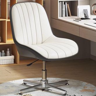 Generic B&uuml;rostuhl hoher R&uuml;ckenlehne,Schreibtischstuhl,Stuhl gekreuzten Beinen ohne Rollen,ergonomischer Computer-Arbeitsstuhl,bequemer,moderner Drehstuhl gepo