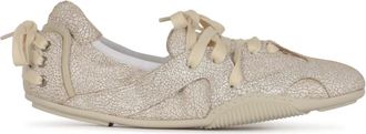 Acne Studios Femme, Chaussures, Beige, Taille: 36 EU Chaussures en cuir &agrave; lacets