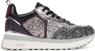 Liu Jo Sneakers Maxi Wonder Glitter 01 BF5009 TX007 Silberfarben