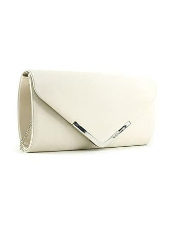 Tamaris Amalia Clutch Bag Beige Satin