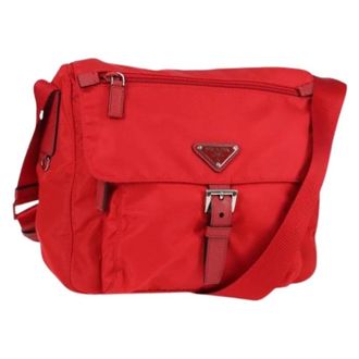 Prada Pre-owned Vintage Nylon Schultertasche - - Pre-owned - Damen - Rot - ONE SIZE
