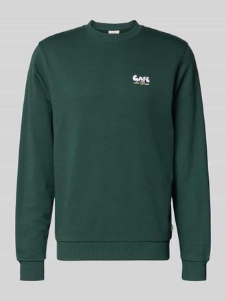 Les Deux Sweatshirt mit Label-Details und Rundhalsausschnitt