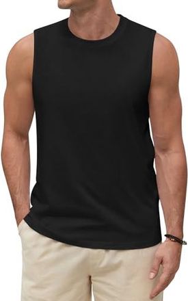 Heekpek Voqeen Debardeur Homme Classique Tee Shirt sans Manche Col Rond Tank Top De Fitness L&eacute;ger pour Les Vacances D&Eacute;t&eacute; &Agrave; La Plage Et Les S&eacute;ances Dentra&icirc;neme