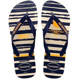 Havaianas Top Nautical, Chanclas Cómodas, Ligeras y Versátiles, Diseños Estilo Marinero, Tiras Anchas, Hombre