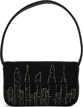Staud Tommy Beaded Skyline Shoulder Bag
