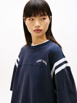 Tommy Jeans Kurzarmshirt TJW OVS VARSITY SS TEE