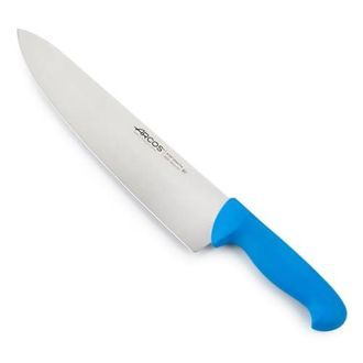 Arcos Couteau de Chef Professionnel - Lame Acier Inoxydable NITRUM 30 cm - Durabilit&eacute; et Coupe Sup&eacute;rieure - Manche Polypropyl&egrave;ne Bleu - S&eacute;rie 2900