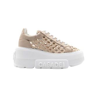Casadei Sneakers mit Stroh-Effekt - - Shoes - Damen - Beige - 37 EU