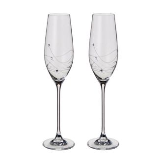 Dartington Crystal Glitz Champagnerflöte 2 Stück