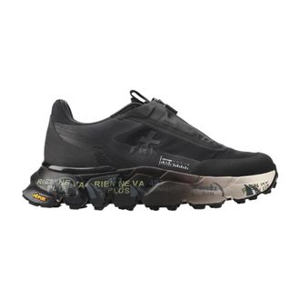 Premiata Sneakers aus Leder mit Rei&szlig;verschluss und Logo - - Shoes - Damen - Braun - 37 EU