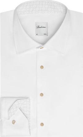 Stenstr&ouml;ms Unifarbenes Hemd aus Twofold Super Cotton mit Ausputz, Regular Fit in