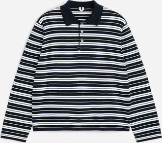 Arket Poloshirt Aus Baumwolle -Blau