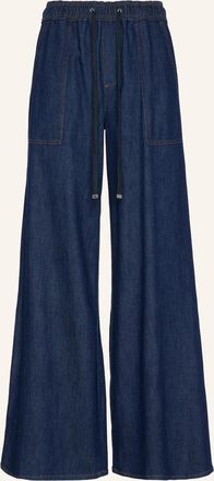 7 For All Mankind Jeans Utility Pull On Wide Leg Wide Leg Fit blau