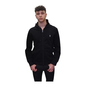 Ralph Lauren Homme, Sweatshirts et sweats &agrave; capuche, Noir, Taille: S SweaT-shirt &agrave; capuche zipp&eacute;
