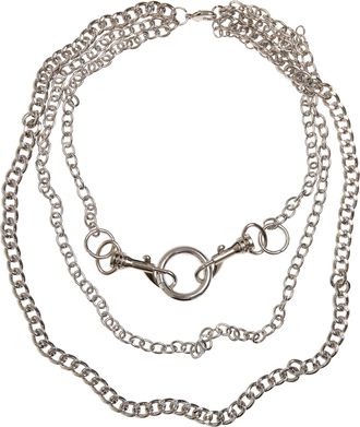 Urban Classics Unisex Carabiner Necklace silver, one size