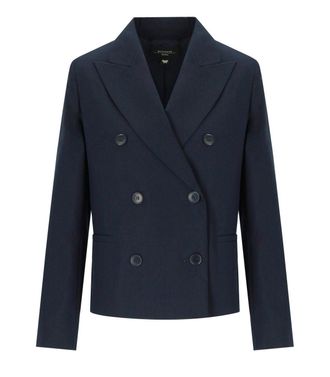 Weekend by Max Mara BLAZER &Agrave; DOUBLE BOUTONNAGE TAPPETO BLEU MAX MARA WEEKEND