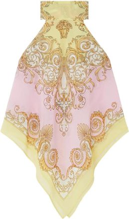 Versace Barocco-print Bikini Top