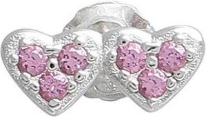 Kurshuni twin heartsingle earring