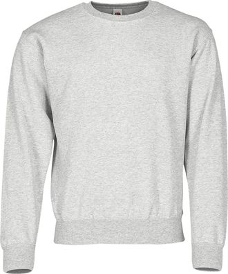 Fruit Of The Loom Classic Set-In Sweat + GRATIS MyShirt Stoffbeutel, Farbe:Graumeliert + GRATIS MyShirt Stoffbeutel, Größe:5XL