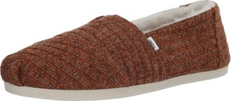 Toms Damen Alpargata Cloudbound Flacher Slipper, Burnt Orange Rib Knit Faux Fur, 38.5 EU