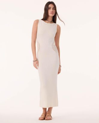 Kujten Robe longue patchs crochet - Robe Longue Zulema