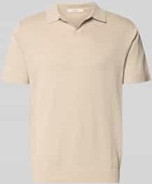 Selected Regular Fit Poloshirt aus Baumwoll-Leinen-Mix Modell MATTIS