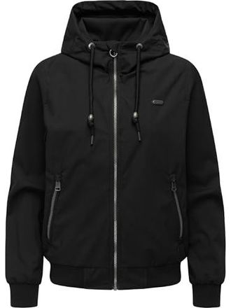 Ragwear Nuggeta Summer YOUMODO Veste de transition l&eacute;g&egrave;re et respirante &agrave; capuche pour femme Tailles XS &agrave; 6XL, Noir, 4XL