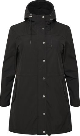 Kaffe Curve Kaffe Curve Damen Kctappa Coat Jacke, Black Deep, 42