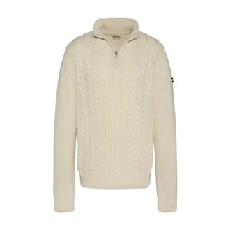 Schott NYC Pull camionneur maille torsad&eacute;e - - Knitwear - Herren - Beige - S