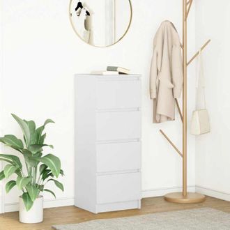 vidaXL vidaXL Buffet blanc 37,5x35x99 cm bois dingénierie