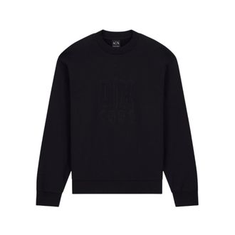 A|X Armani Exchange Pull &agrave; col rond - Homme - Sweatshirts et sweats &agrave; capuche - Bleu - Taille: L