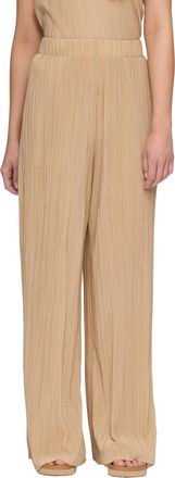 QS by s.Oliver Damen 2147727 Hose mit Plisseefalten, beige 8312, 36