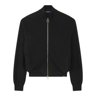 Paul & Shark Rei&szlig;verschluss-Strickjacke aus Tech-Wolle - - Knitwear - Herren - Schwarzk - M