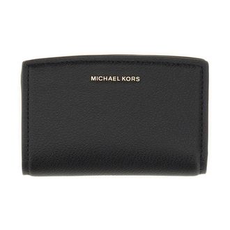 Michael Kors Bryant Medium Pebbled Leather Wallet - - Accessories - Damen - Schwarzk - ONE SIZE