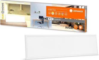 Ledvance SUN@HOME LED Panel Deckenleuchte, 3250 Lumen, 2200-5000K, 120cm x 30cm, Tageslichtlampe mit Wifi Technologie, Wand und Deckenleuchte mit Alexa, Google