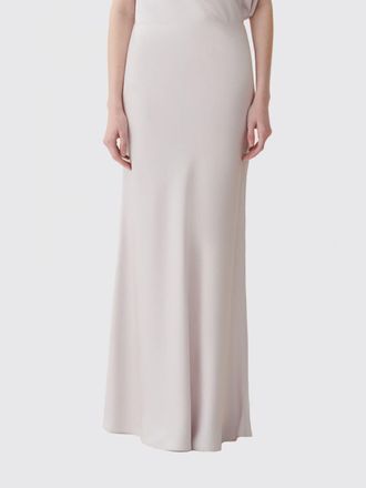 Fabiana Filippi Jupe crayon midi en satin &agrave; taille haute