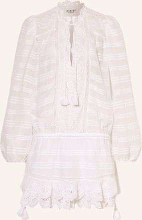 Isabel Marant Marant &Eacute;toile Kleid Preya Mit Lochspitze Und R&uuml;schen weiss