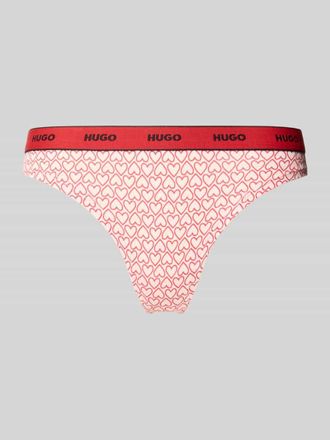 HUGO BOSS String aus Baumwoll-Mix Modell THONG STRIPE PYP