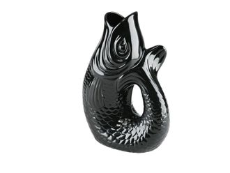 Giftcompany Monsieur Carafon Vase/Karaffe Fisch L schwarz 2,7l