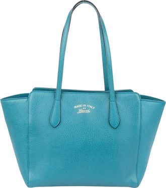 Gucci Crossbody Bags - Gucci Blue Leather Swing Shoulder Bag - Gr. unisize - in Schwarz - f&uuml;r Damen