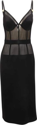 Elisabetta Franchi Femme, Robes, Noir, Taille: 42 FR Ab-701-51E2 Midi Dress