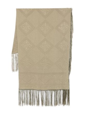 Giorgio Armani 2000s Seidenschal - Gr&uuml;n