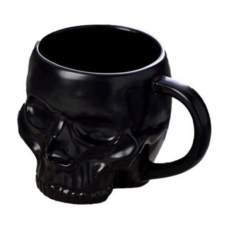 Generic Halloween Kaffeebecher Coffee Cup,3D Totenkopf Tasse aus Harz f&uuml;r Getr&auml;nke wie Kaffee, Tee, Cappuccino, Bier I Wikinger Skull Head Becher mit Skelett 