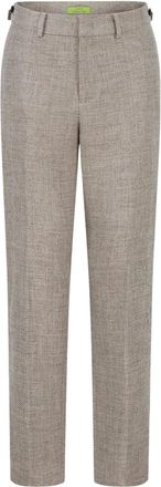 Shanghai Tang pantalon &agrave; taille ajustable - Marron