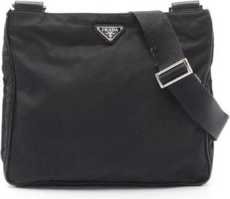 Prada unisex, Pre-owned, Noir, Taille: ONE Size Sac bandouli&egrave;re en nylon Pre-owned (Vintage)