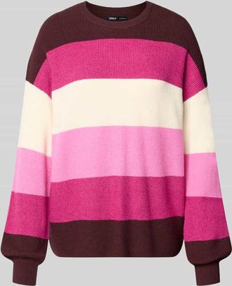 Only Regular Fit Pullover aus Viskose-Mix Modell LATIA